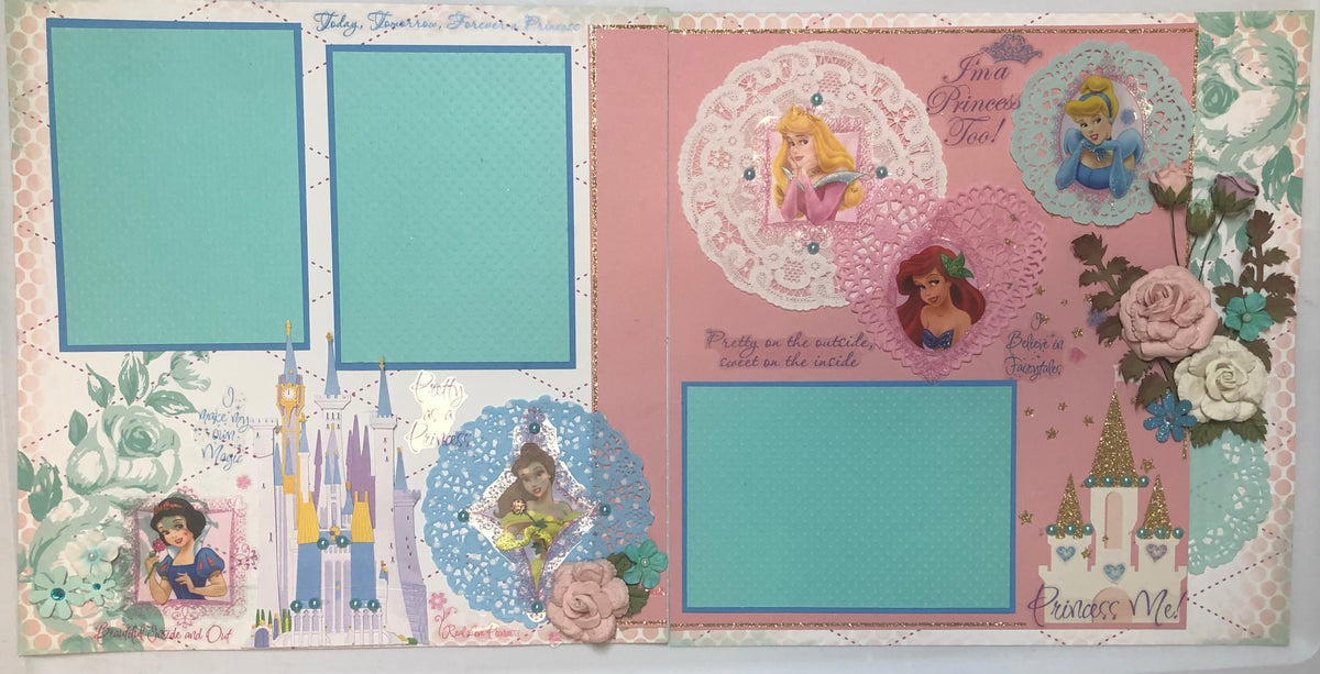 "Princess Me" Pre-Made Scrapbook Layout – Amazing Grace Papercrafts